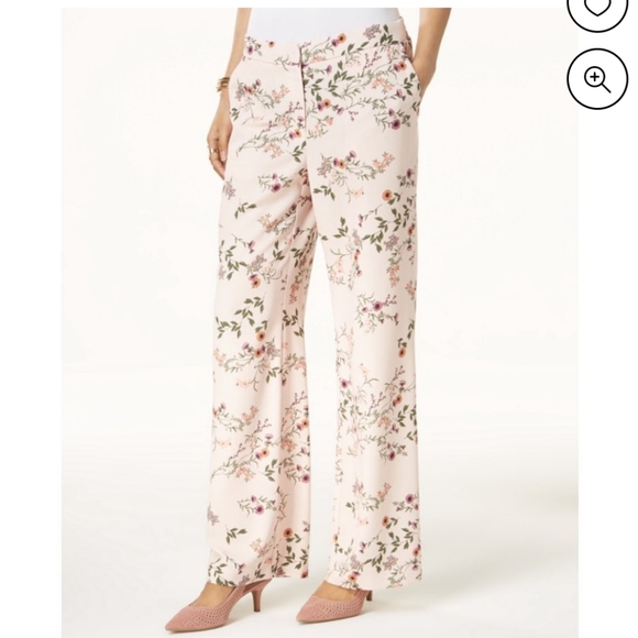 Alfani | Pants & Jumpsuits | Alfani Woman Emma Botanical Floral Wide ...